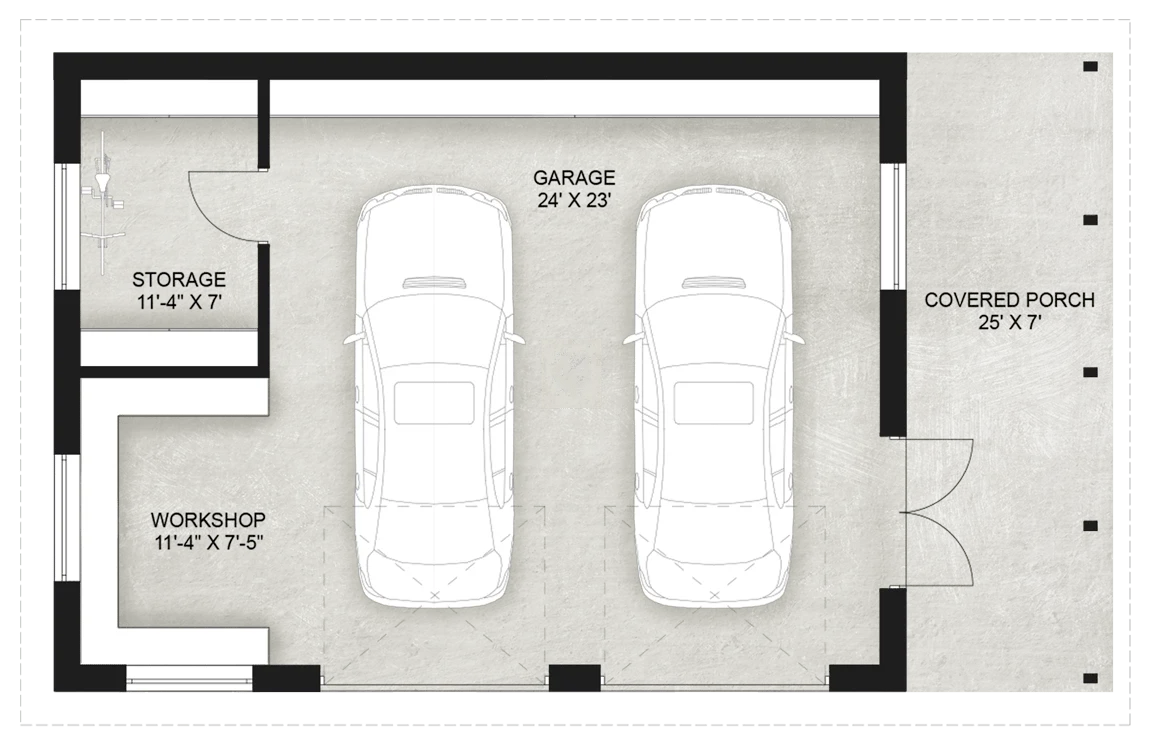 2 Car Garage Plans