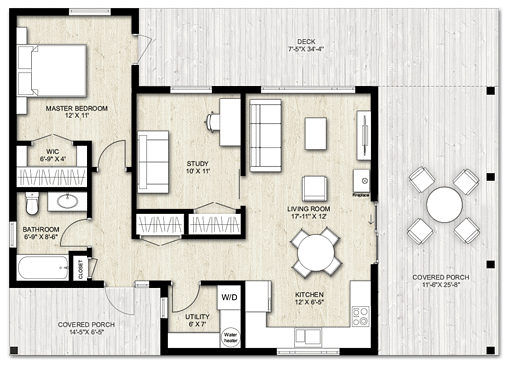 Truoba Mini 615 Modern House Plan | Truoba Plan 924-3