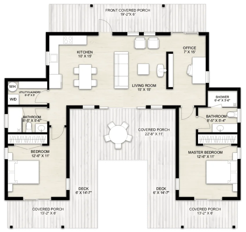 H Shaped Floor Plans Prefab