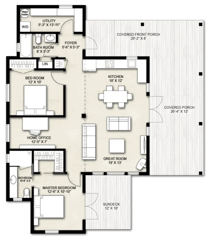 House Plans Under 1200 Sq Ft