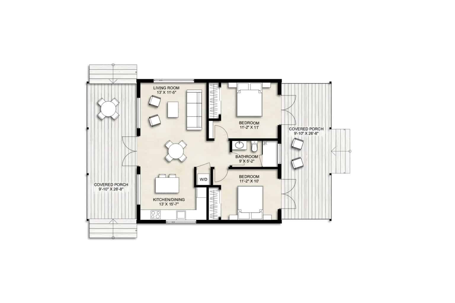 Truoba Mini 922 House Plan | Guest House Plan