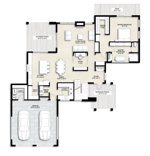 Truoba 1222 | 4 Bedroom Contemporary House Plan