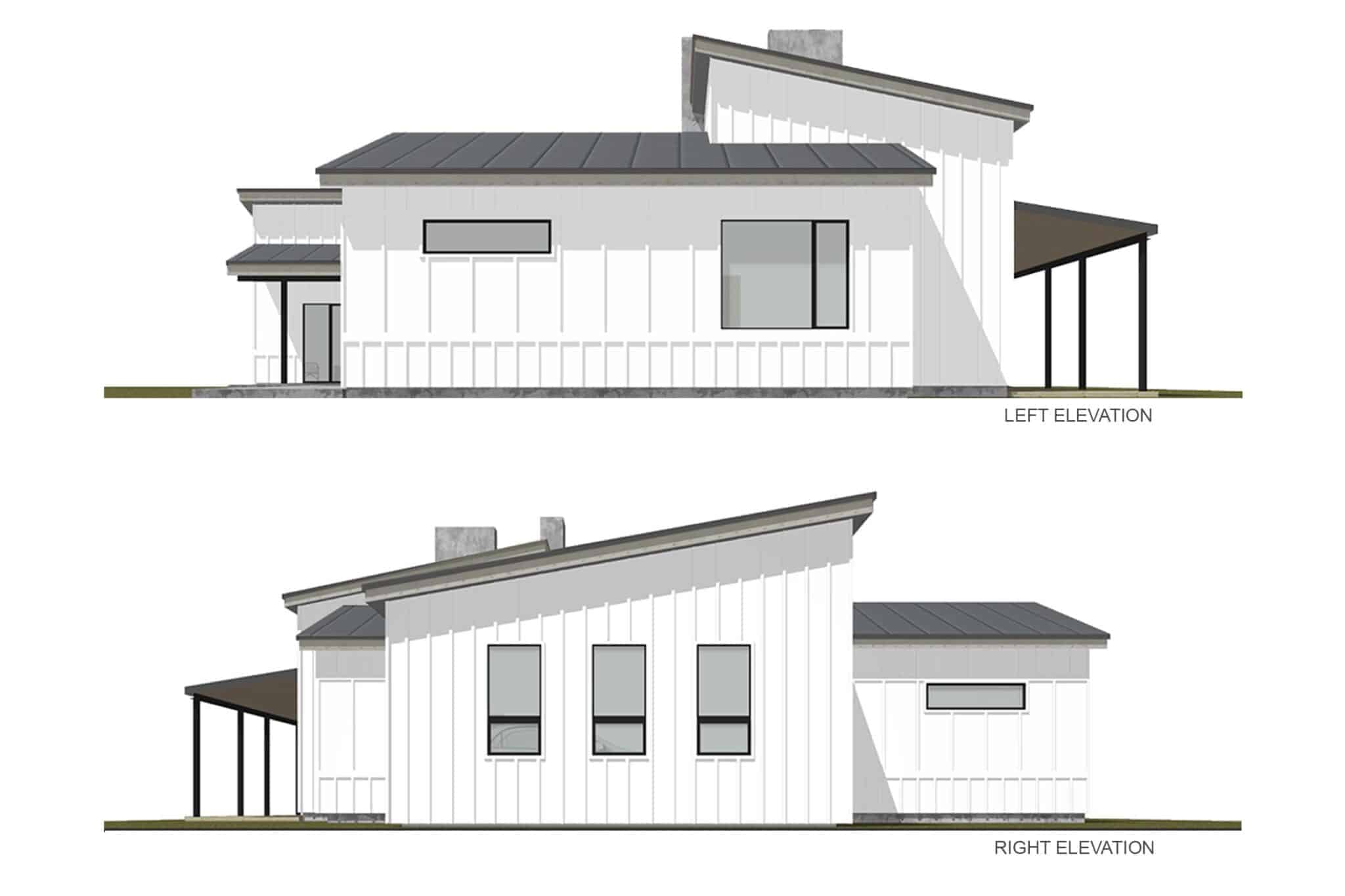 Small Modern Farmhouse Exterior Design - Truoba