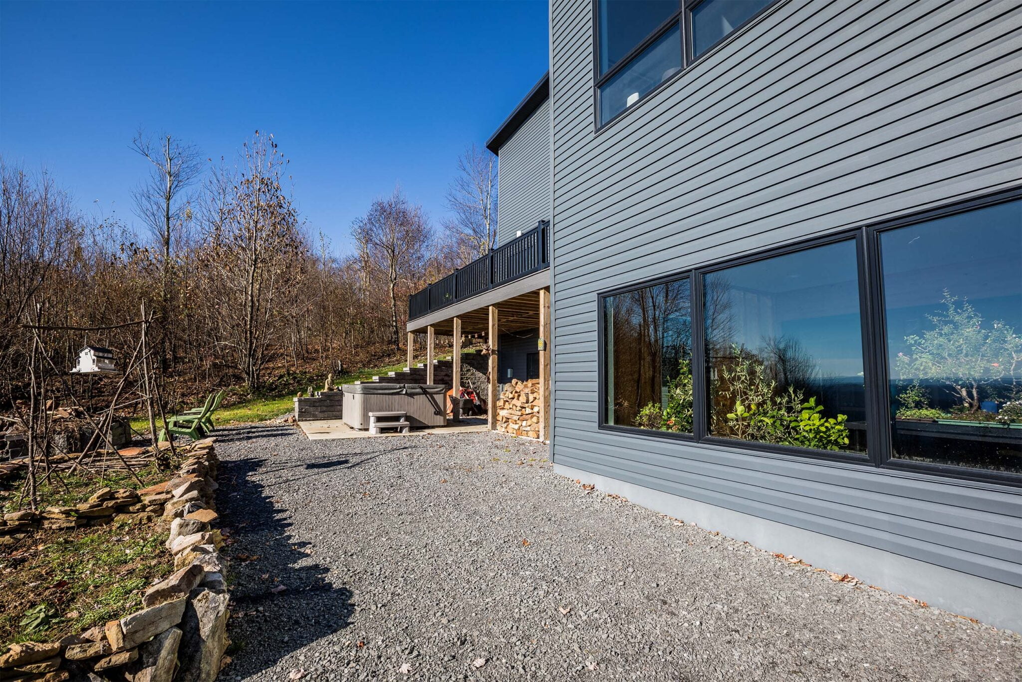 Sloped Lot Lake House Plans Walkout Basement - Truoba