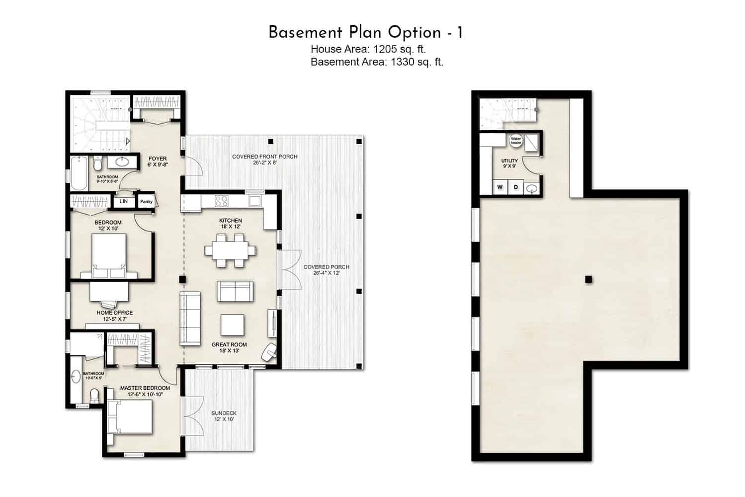 Sloped Lot Lake House Plans Walkout Basement - Truoba