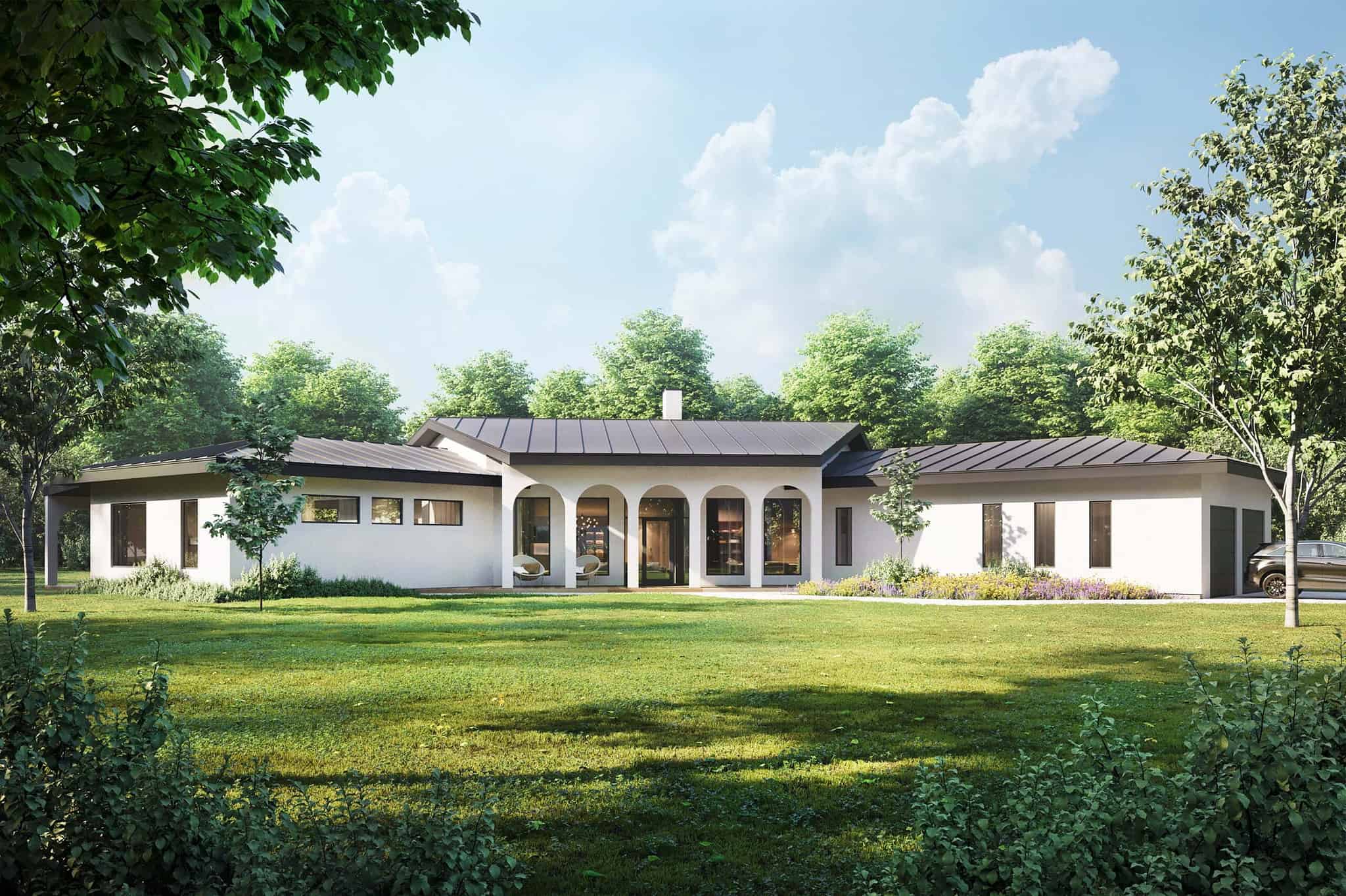 Truoba Mini 615 Modern House Plan | Truoba Plan 924-3