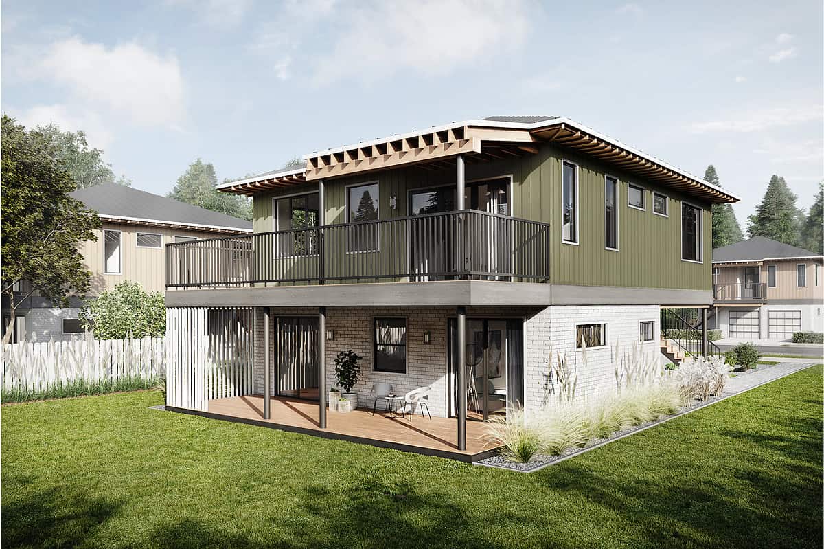 Truoba Class 422 | 4 Bedroom Contemporary House Plan
