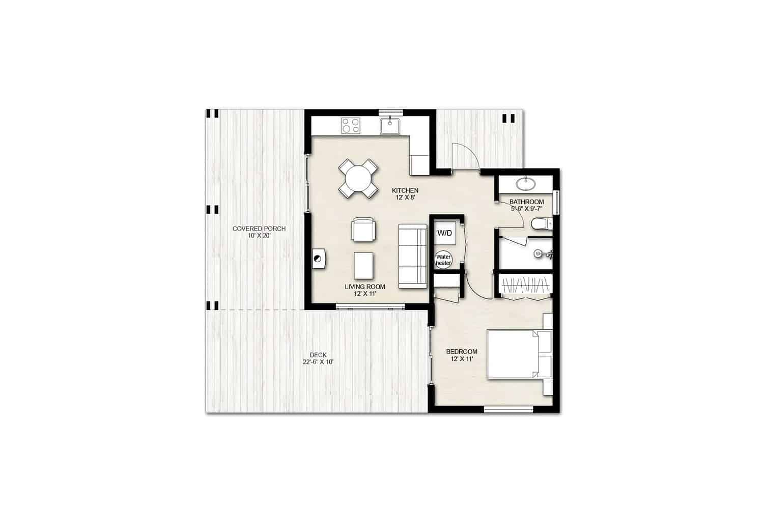 Big Impact with Efficiently Designed 20x30 House Plans - Truoba