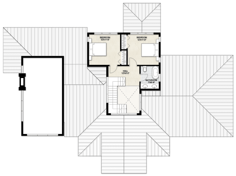 Truoba Class 223 | 3 Bedroom Contemporary House Plan