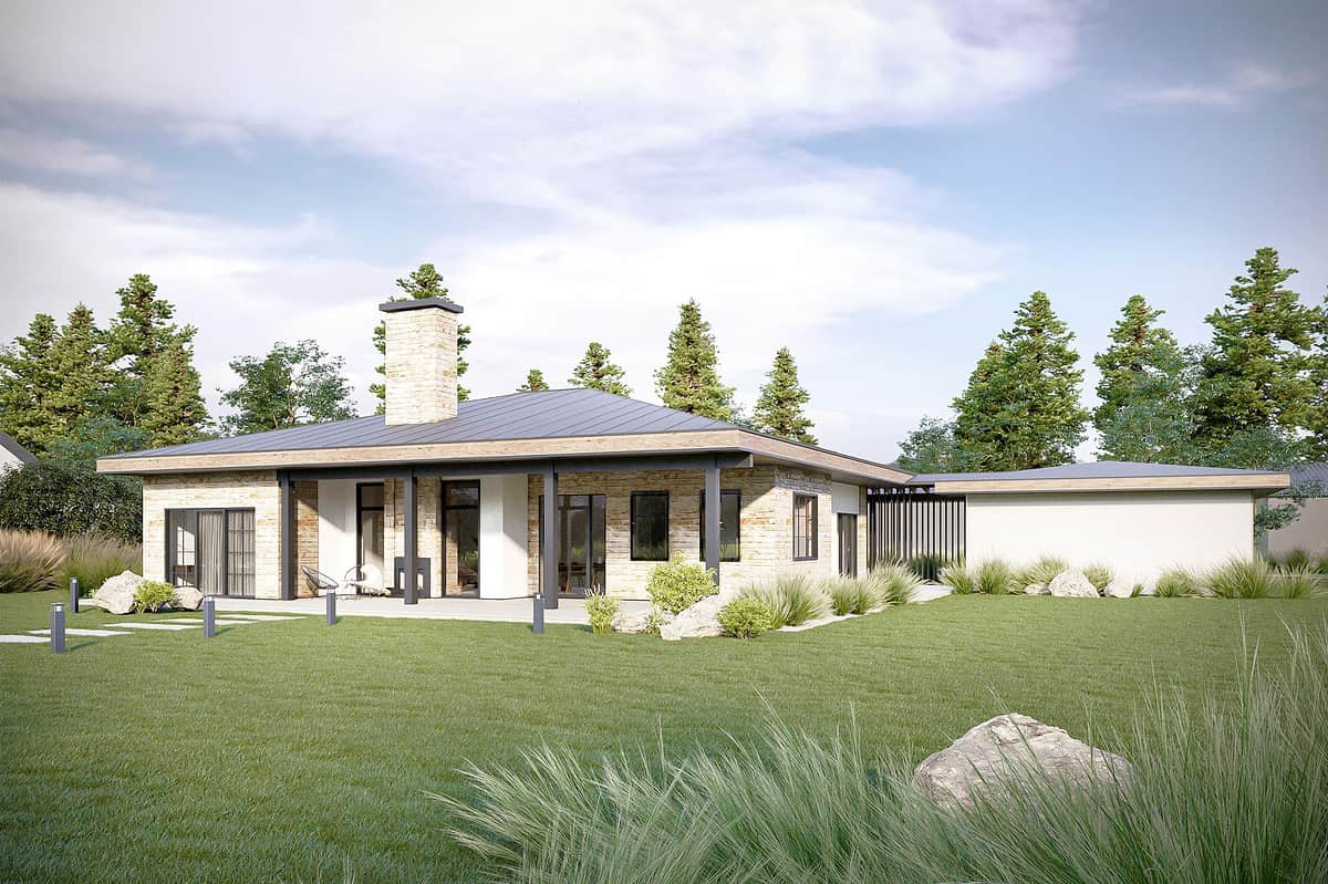 Truoba Mini 522 Modern Cabin House Plan