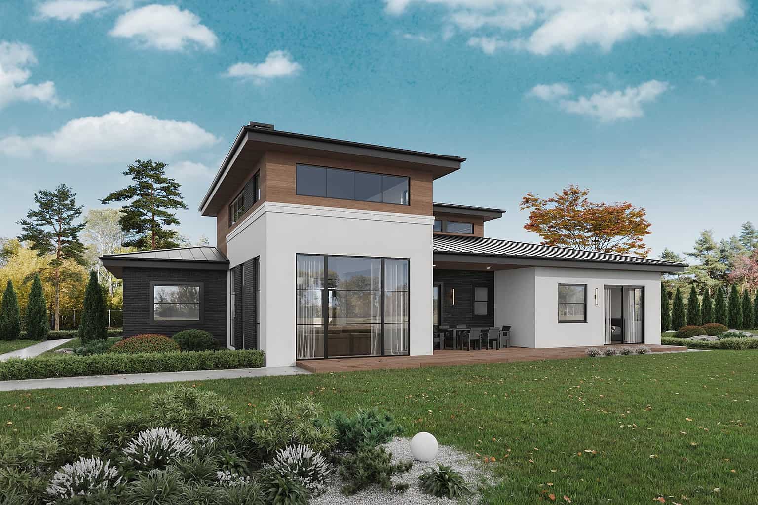 Truoba 821 | 3 Bedroom Modern House Plan